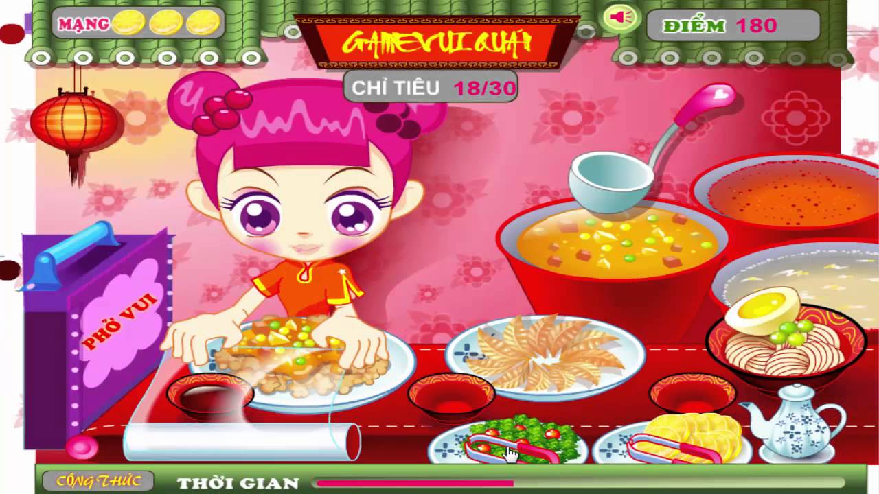 Video Chơi Game Tiệm Phở Game Vui Game Vui Game Vui