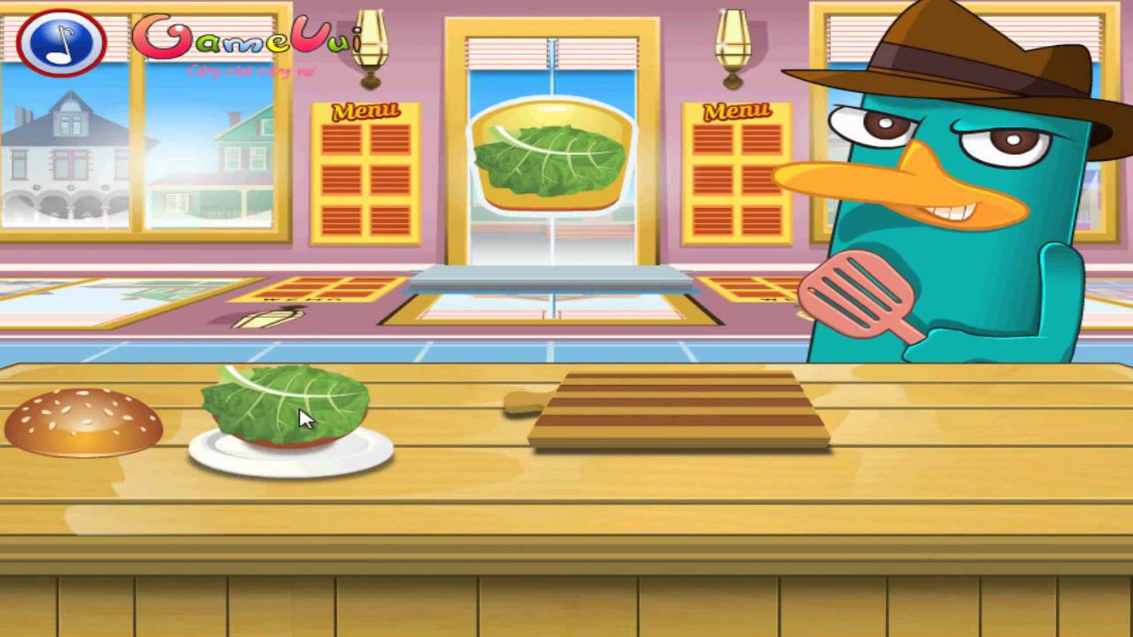 Video Hướng dẫn chơi game Perry làm Hamburger - Game Vui - Game Vui