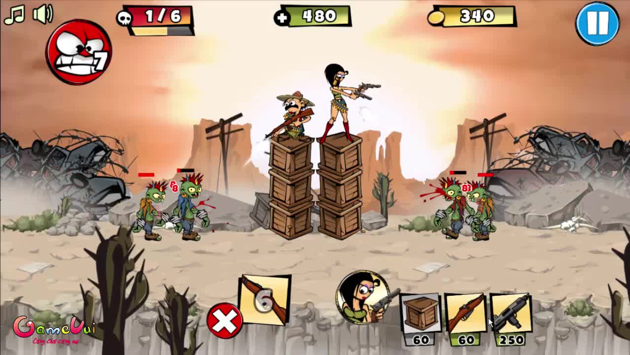 Video Hướng dẫn chơi game Xây tháp diệt zombie 2 - Game Vui